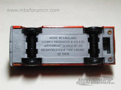 Matchbox MB835, Merryweather Fire Engine